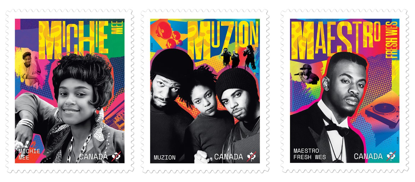 New Canada Post stamps honour Black Canadian hip-hop icons - Medicine ...