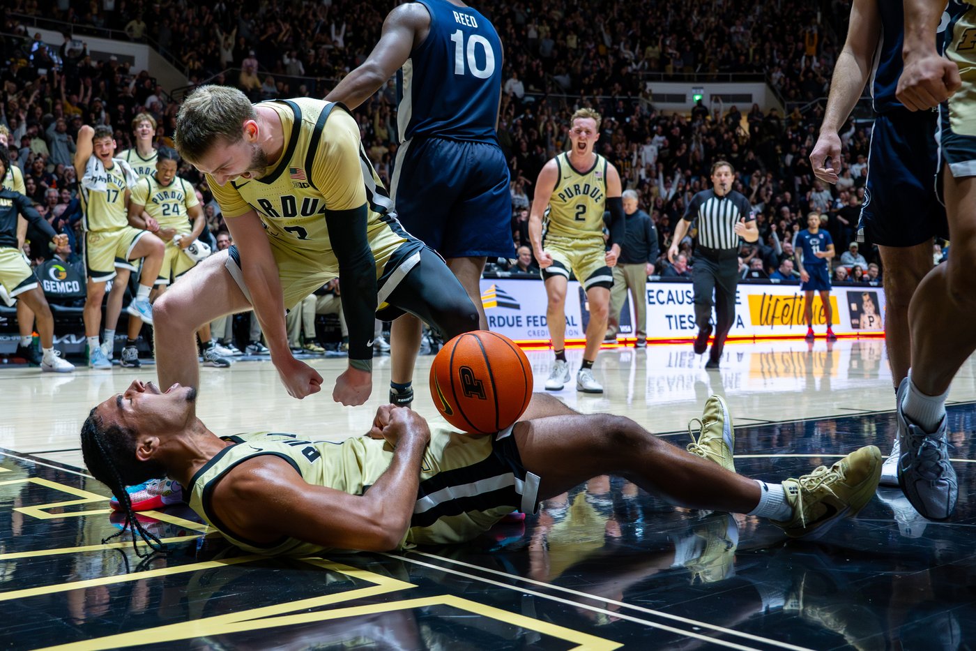 Braden Smith has 26 points, 14 assists to lead No. 5 Purdue to a 93-85 ...