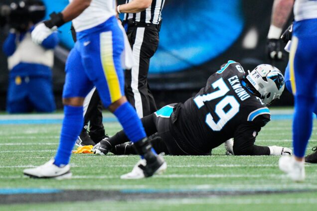 Panthers LT Ickey Ekwonu to miss significant time with ruptured patella ...