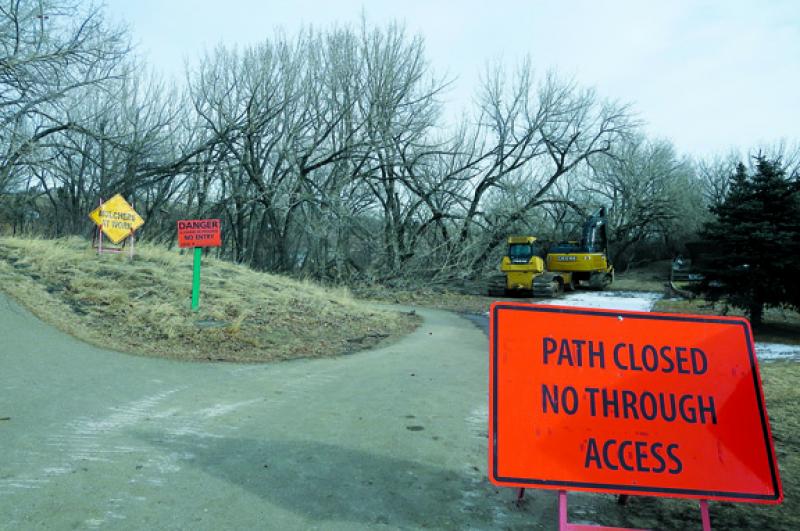 Trees come down so permanent berm can go up - Medicine Hat NewsMedicine ...