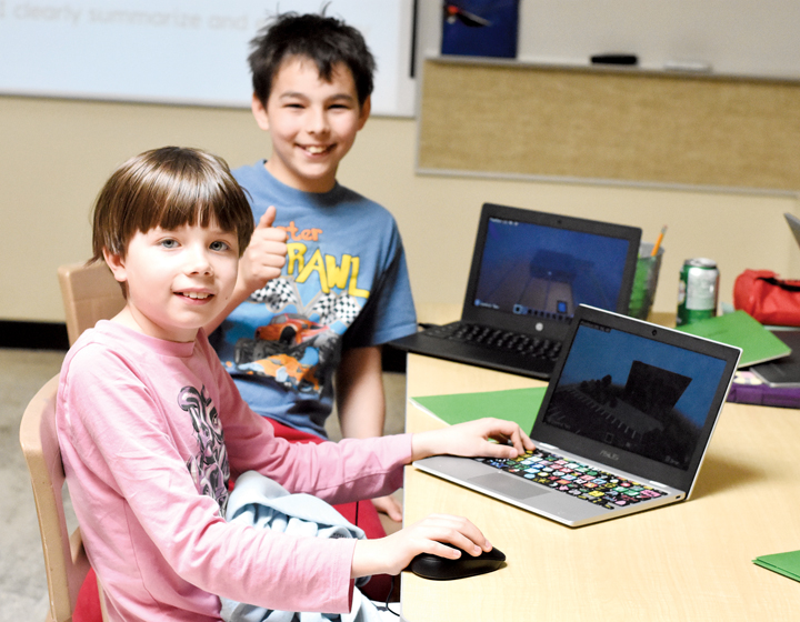 Students excelling at city planning simulation with popular video game ...