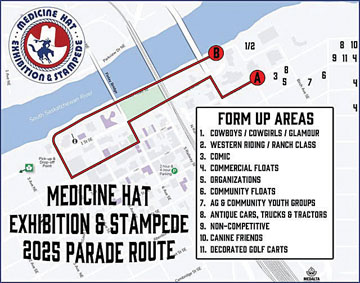 Stampede keeps this year's parade route same as 2024 - Medicine Hat ...