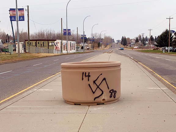 Mounties seek vandals responsible for racist, hateful graffiti ...